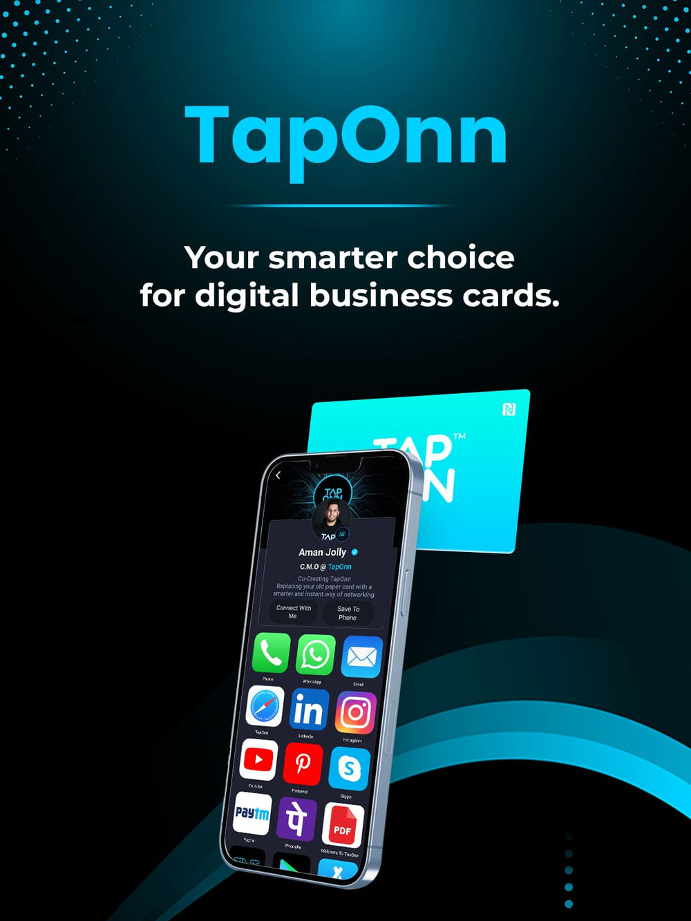 TapOnn - Smart NFC Business Cards : Revolutionize Networking